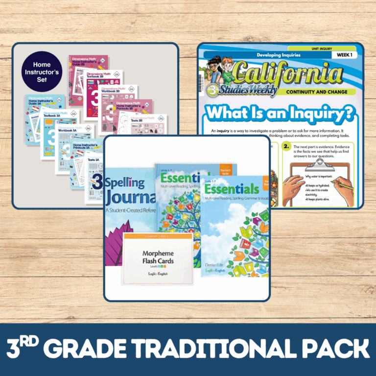 3rd Grade Traditional Package - Sage Oak Charter Schools