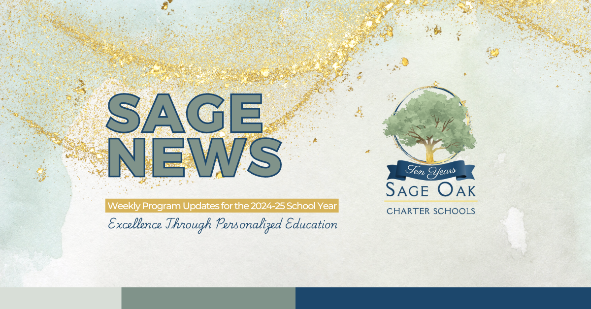 Sage News: Week of October 21, 2024 - Sage Oak Charter Schools