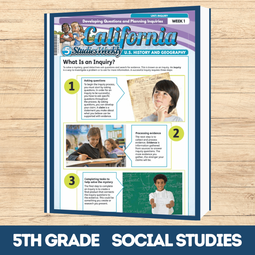 Social Studies Weekly: 5th Grade - Sage Oak Charter Schools